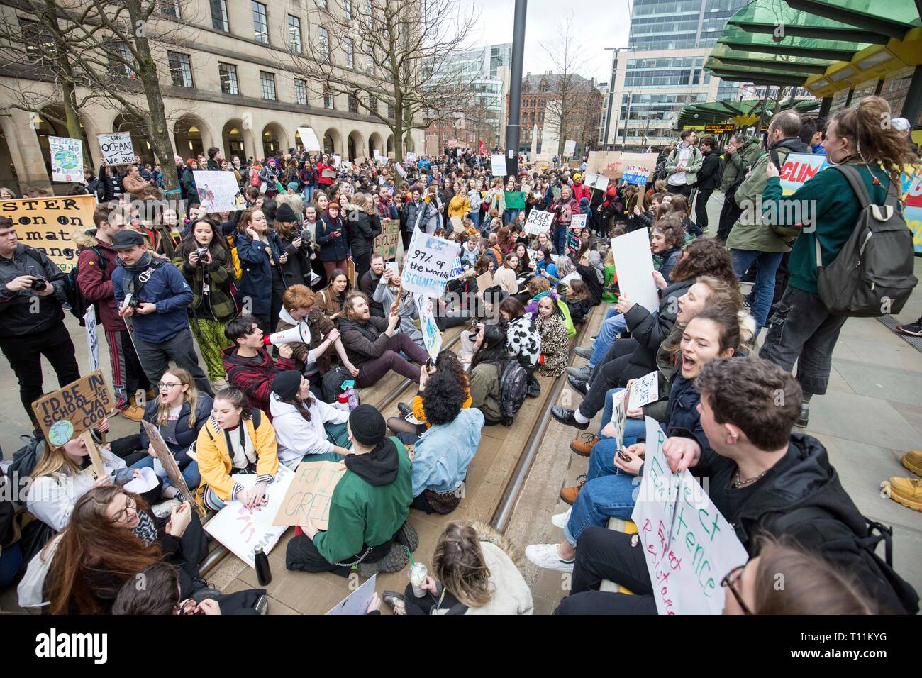 Picture by Chris Bull 15/3/19 Youth Strike 4 Climate protest in ...