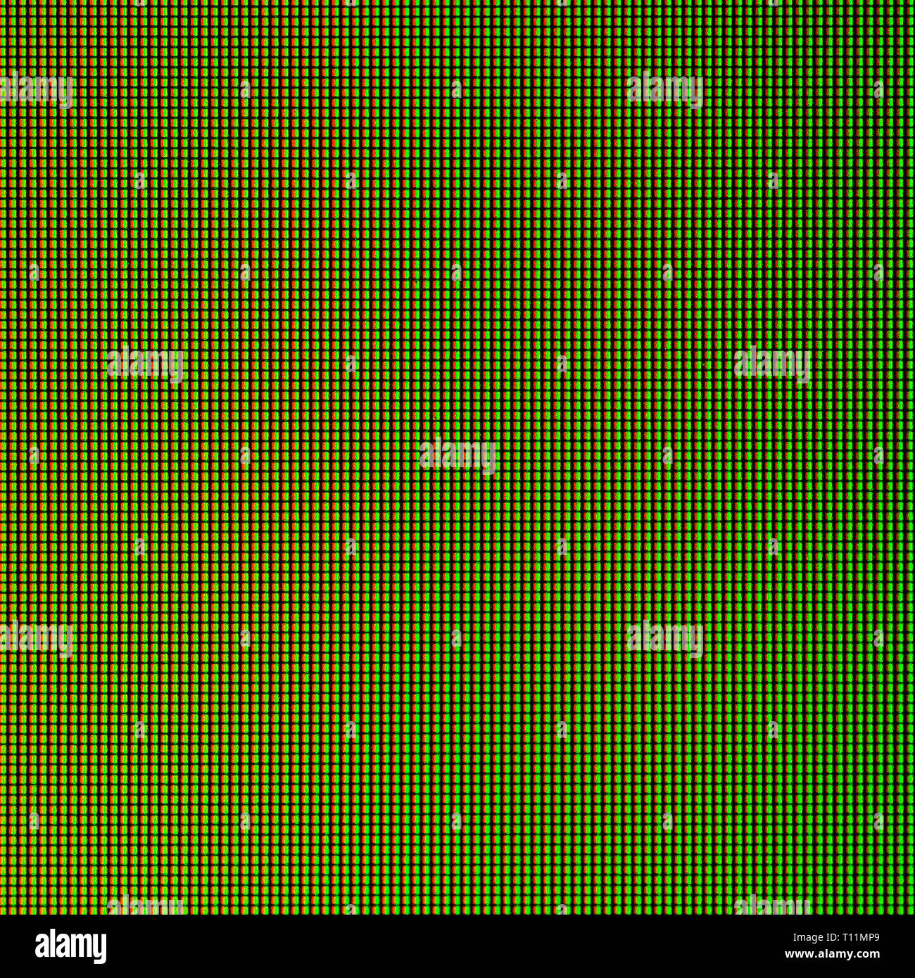 LED lights from computer LED monitor screen display panel for graphic ...