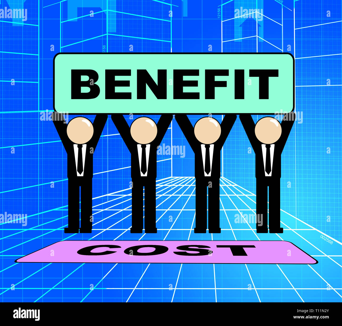 Benefit Versus Cost Sign Means Value Gained Over Money Spent ...