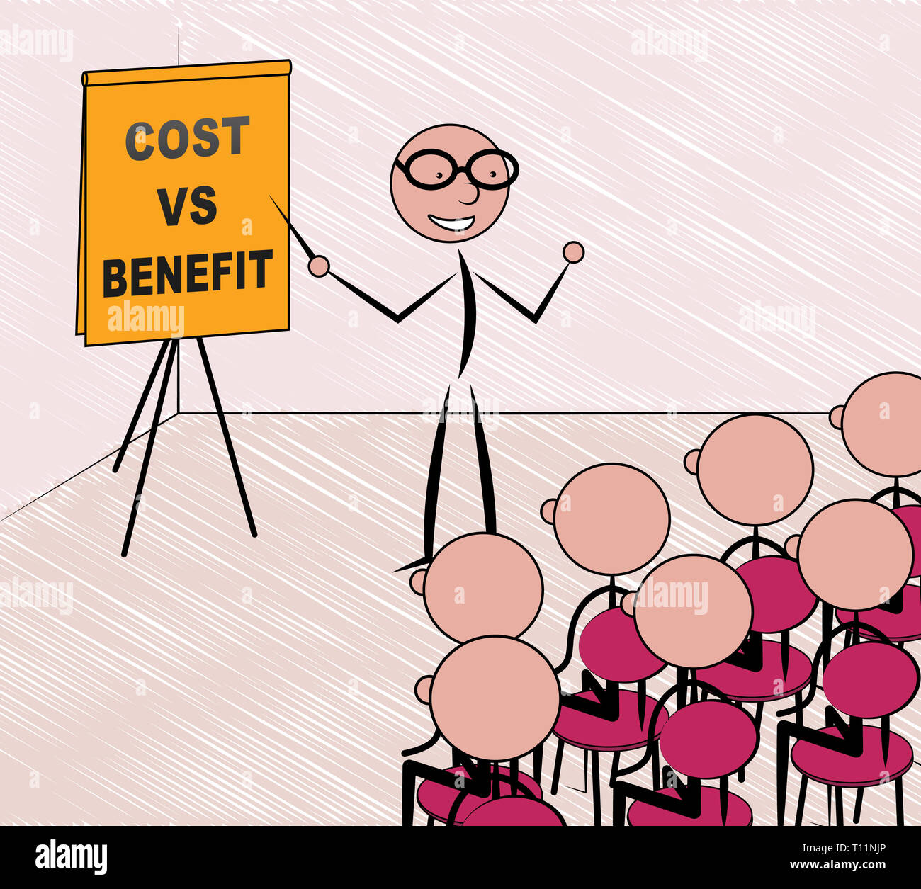 Cost Vs Benefit Teacher Means Comparing Price Against Value. Return On ...