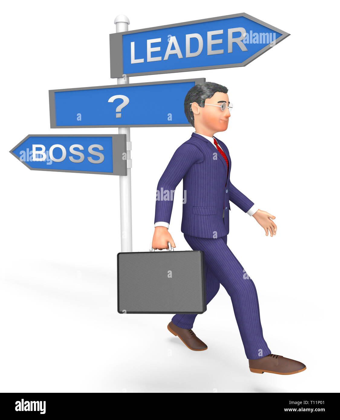 Boss Vs Leader Sign Means Leading A Team Better Than Managing ...