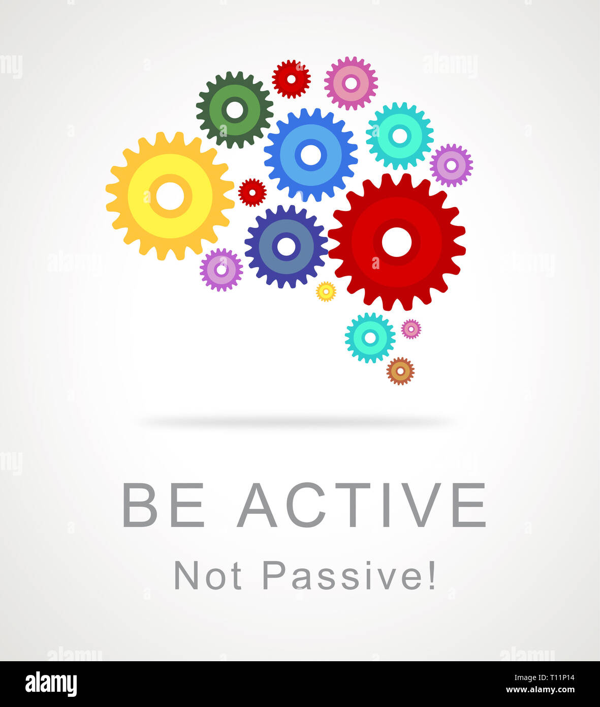 Active Versus Passive Icons Represent Proactive Strategy Or Lazy ...