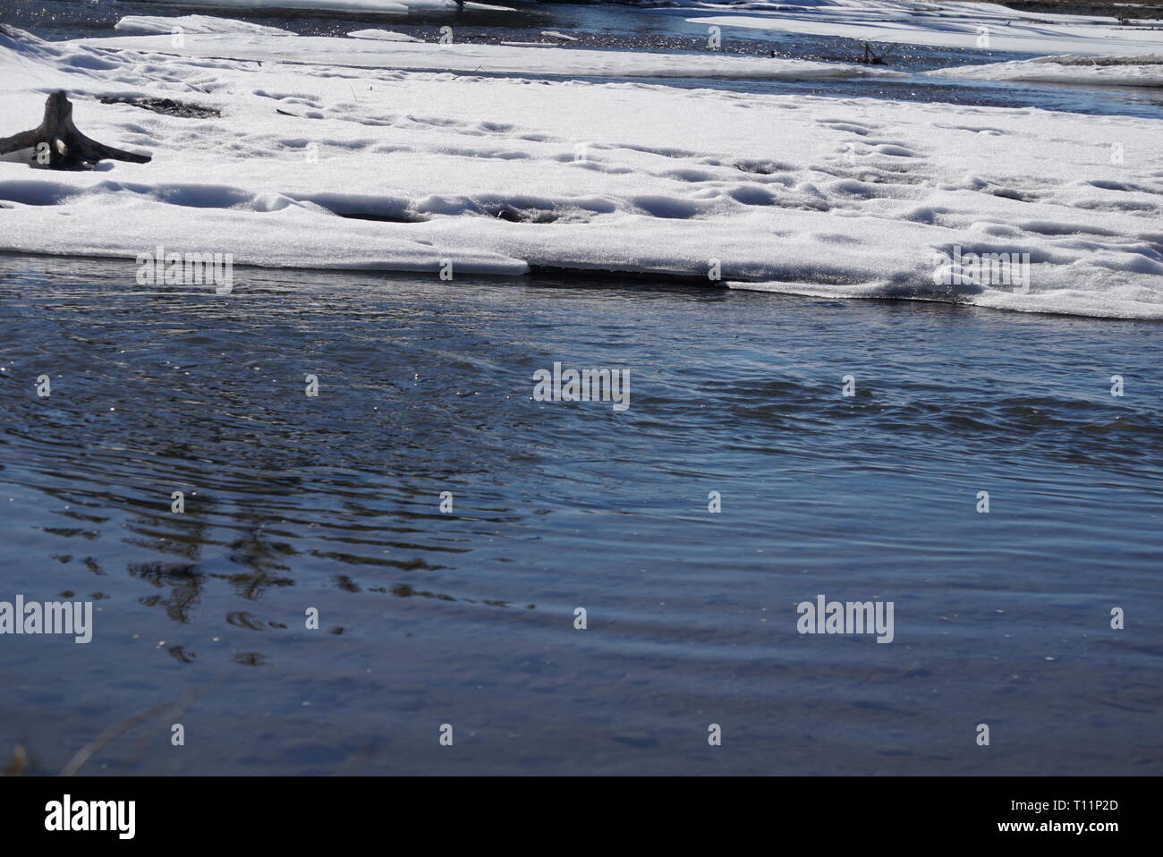 River Ice Sheets Stock Photo - Alamy