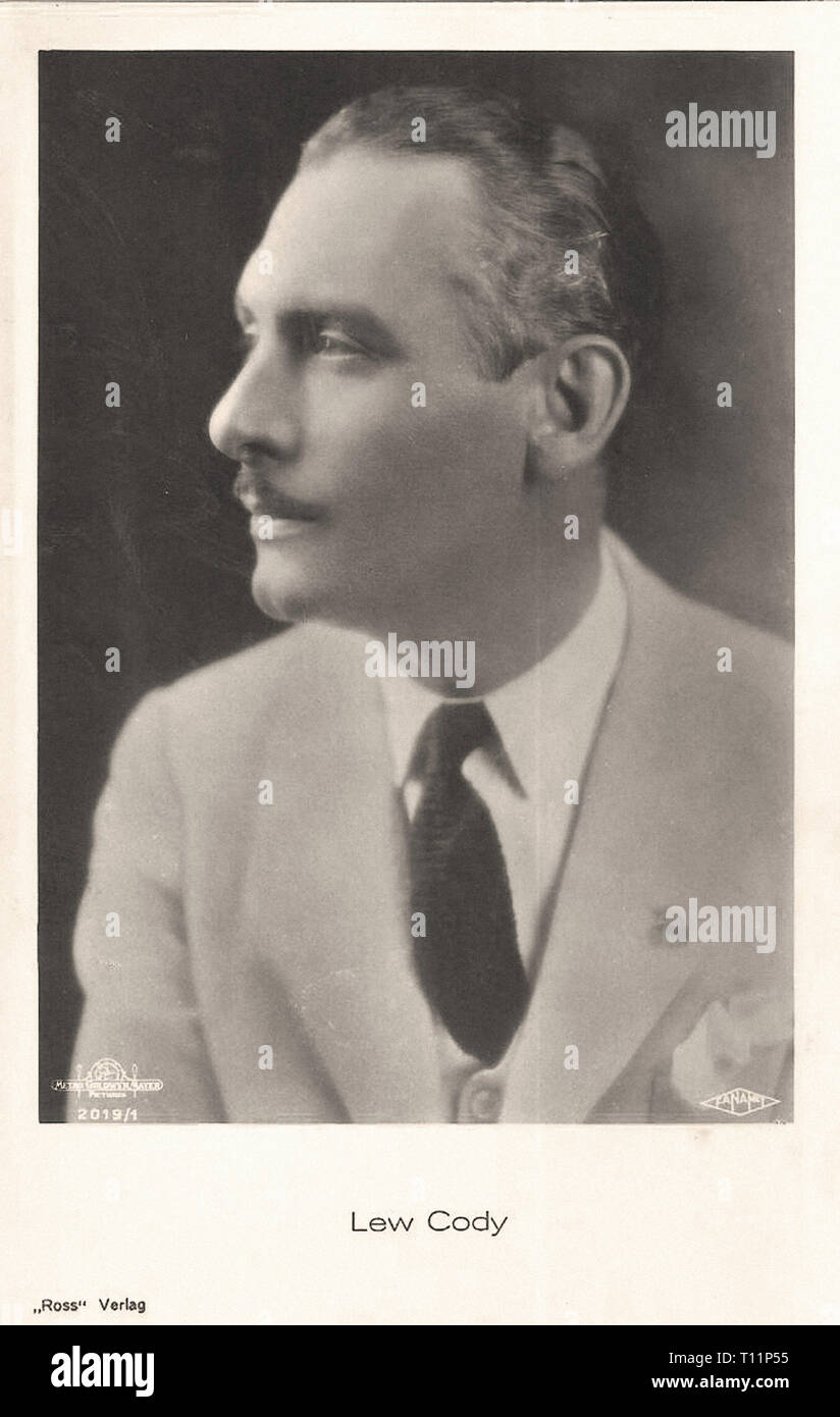 Promotional photography of Actor Lew Cody - Silent movie era Stock ...