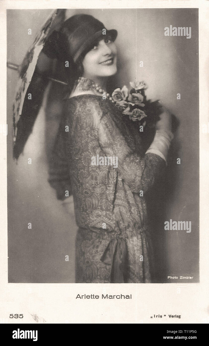 Promotional photography of Actress Arlette Marchal - Silent movie era ...