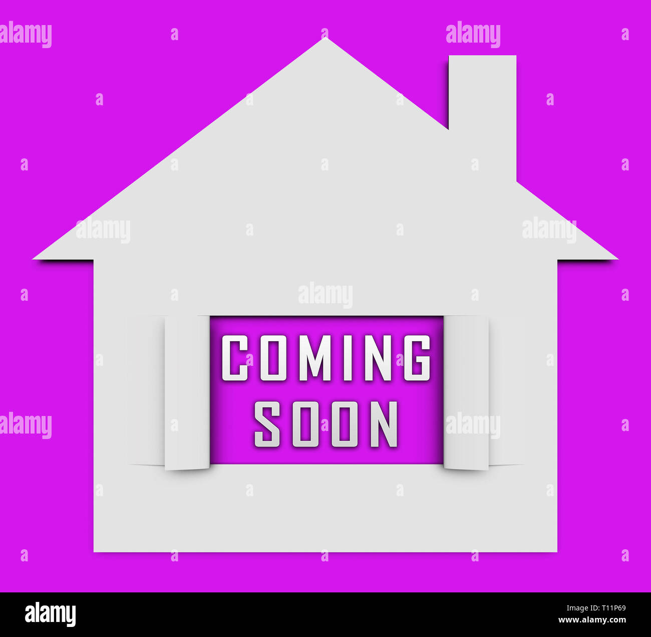 Coming Soon Icon Shows Upcoming Real Estate Property Available. Realty ...