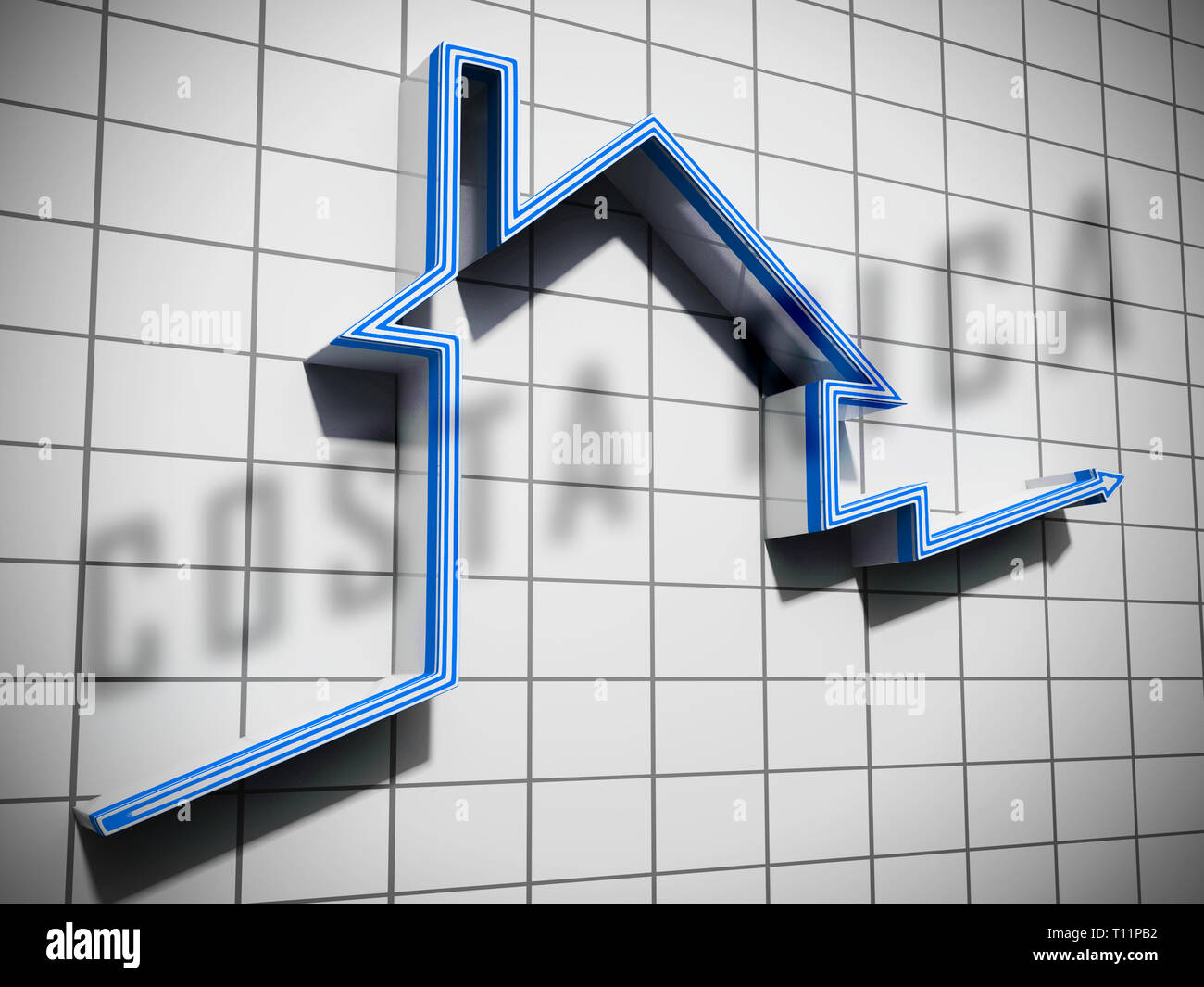 Costa Rica Homes Graph Depicts Real Estate Or Investment Property ...