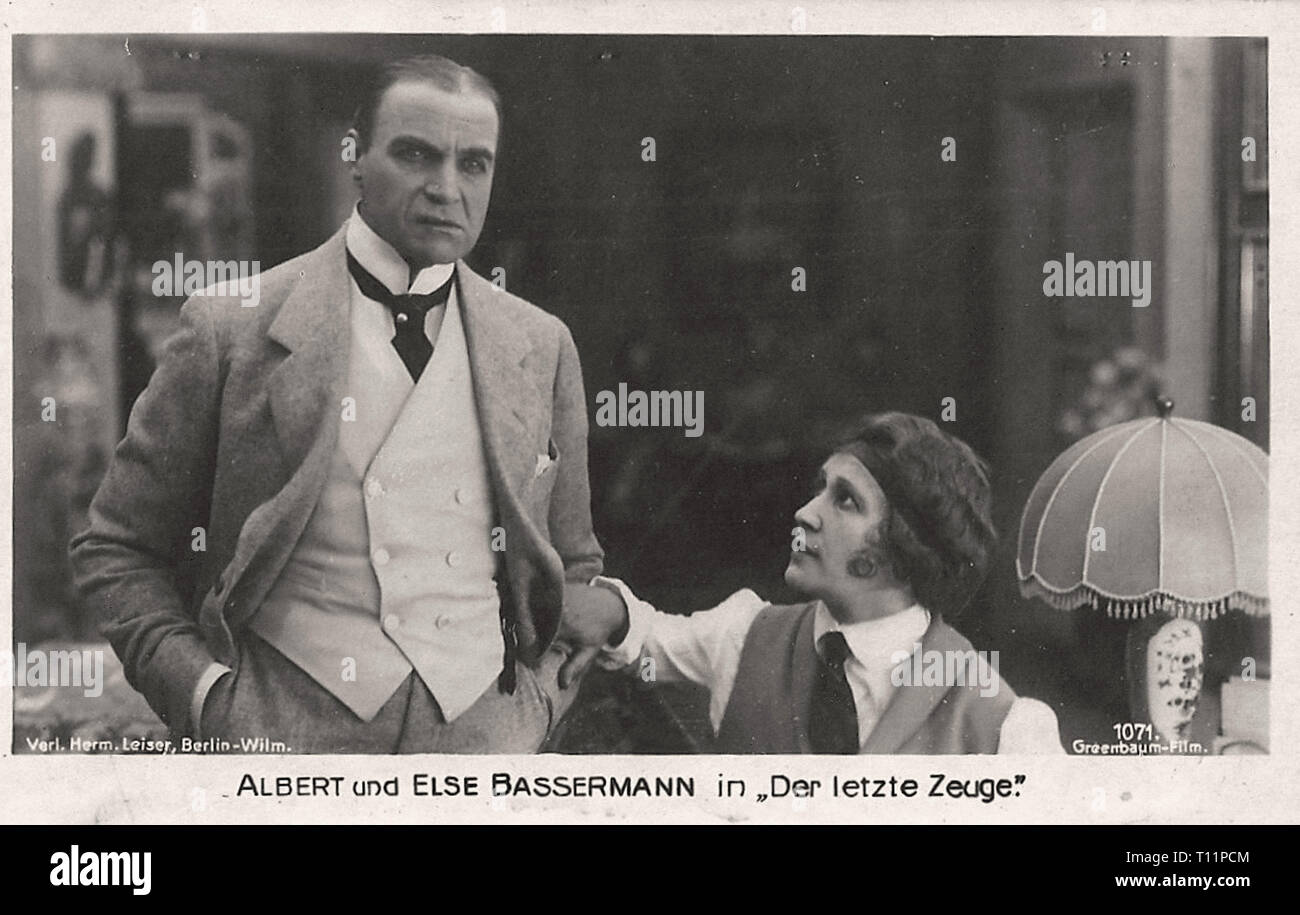Promotional photography of Albert Bassermann and Else Bassermann in Der ...