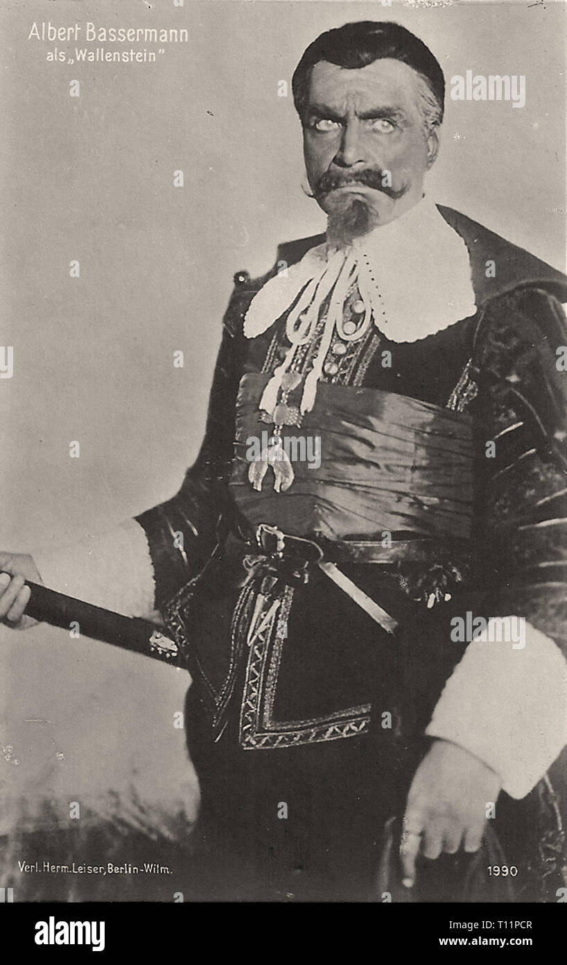 Promotional photography of Albert Bassermann as Wallenstein - Silent ...
