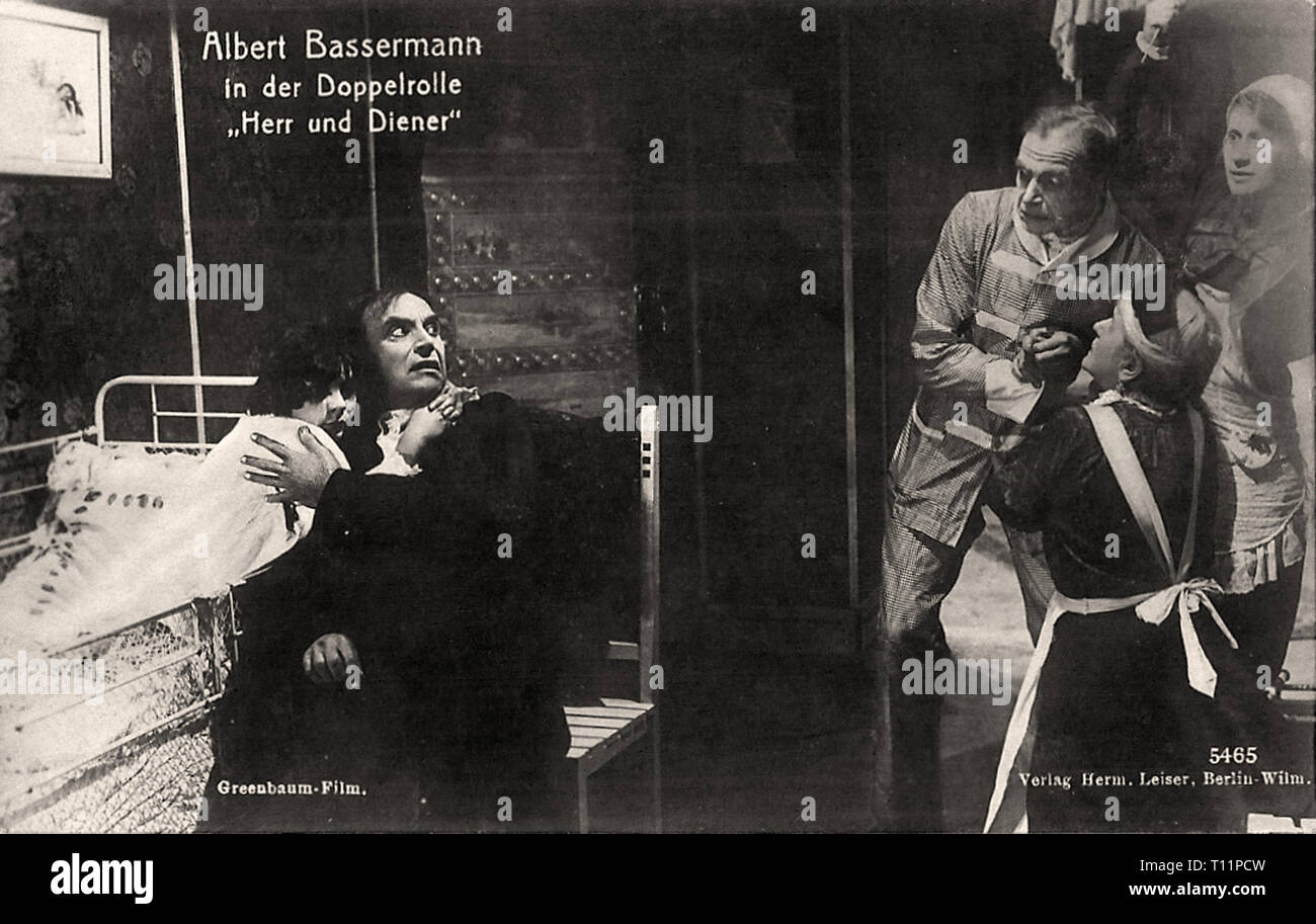 Promotional photography of Albert Bassermann in a Dual Role in Herr Und ...