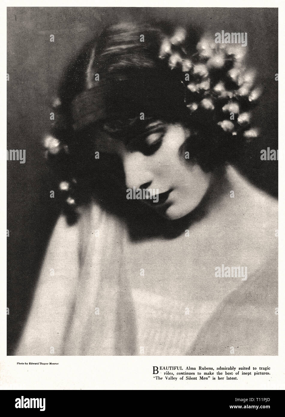 Promotional photography of alma rubens 1922 - Silent movie era Stock ...