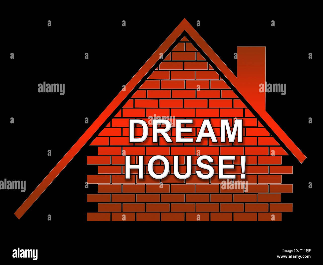 Dream House Or Dreamhouse Icon Depicts Ideal Property For You. Dreaming ...