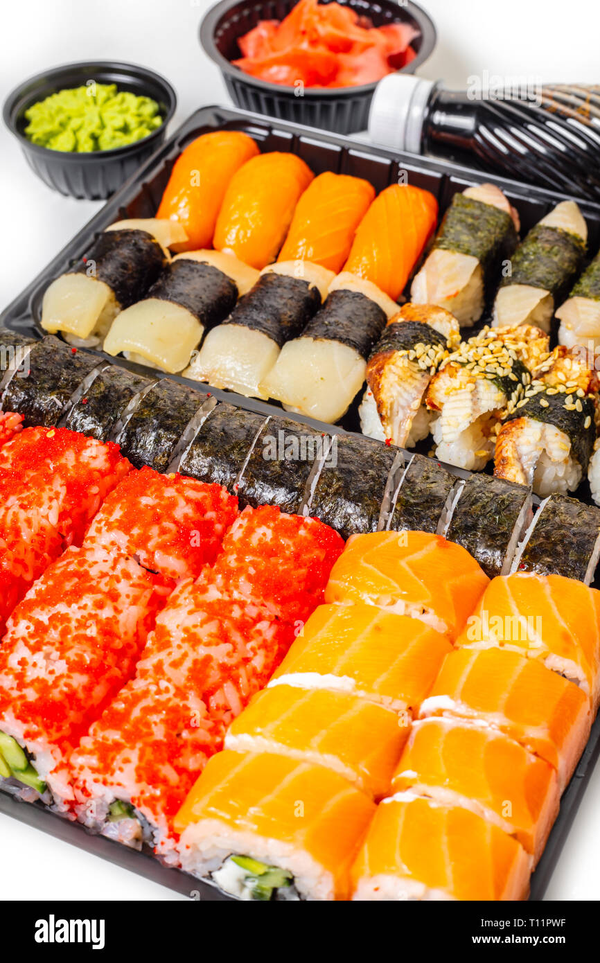 Eating set sushi in hi-res stock photography and images - Alamy
