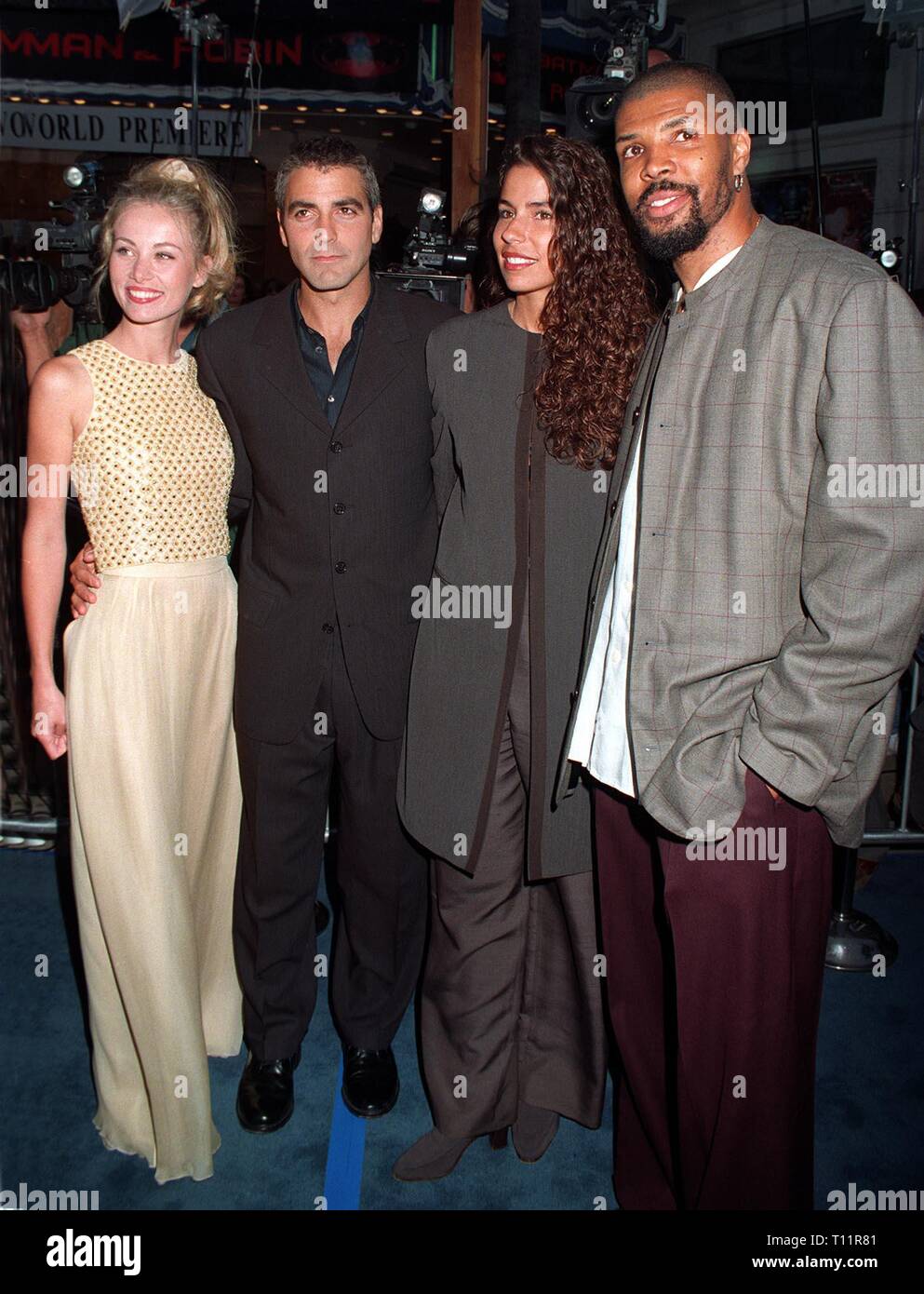 LOS ANGELES, CA. June 13, 1997: "Batman & Robin" star George Clooney ...