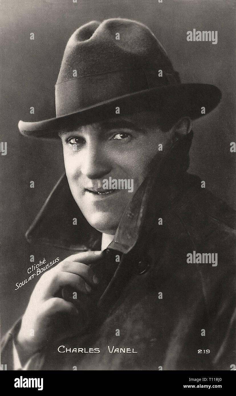 Promotional photography of Charles Vanel - Silent movie era Stock Photo ...