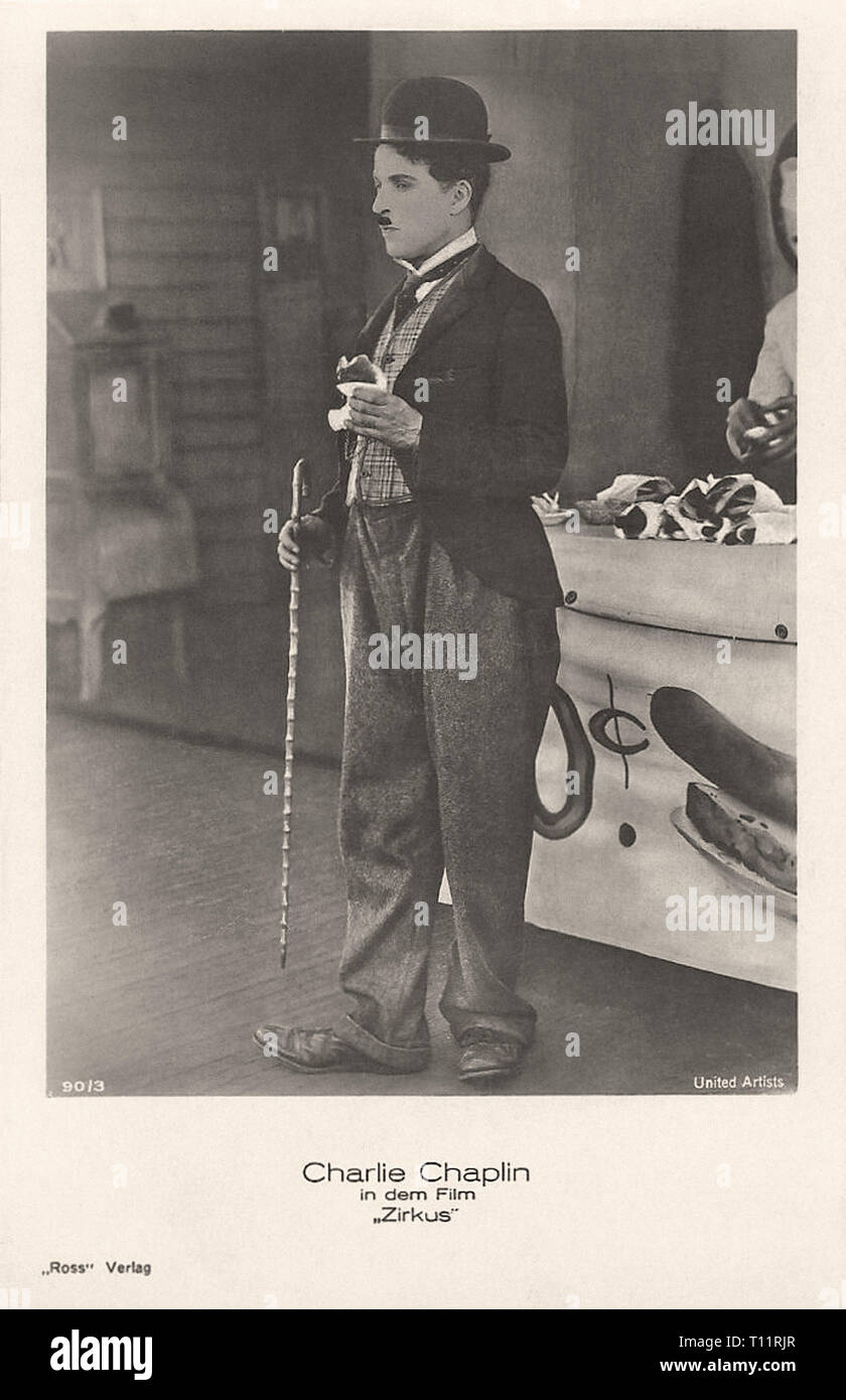Promotional photography of Charlie Chaplin in the Circus (1928 ...