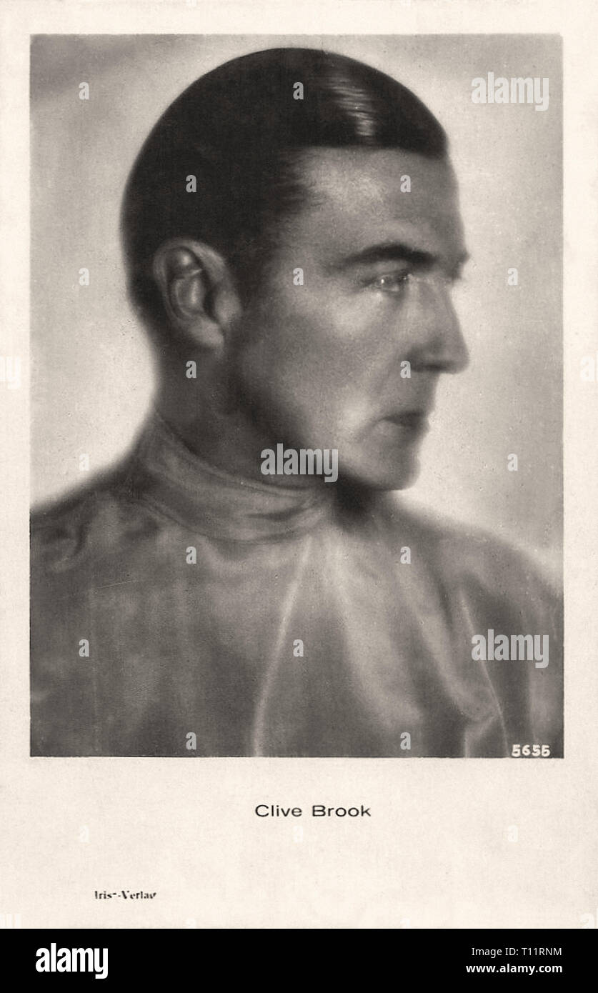 Promotional photography of Clive Brook - Silent movie era Stock Photo - Alamy