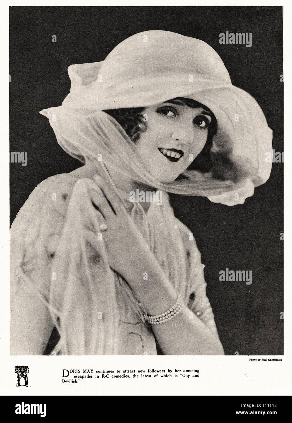 Promotional photography of Doris May 1922 - Silent movie era Stock ...