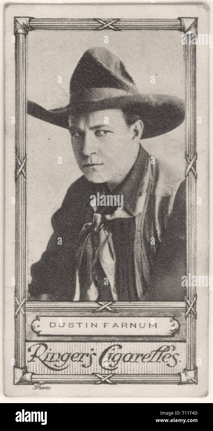 Promotional photography of Dustin Farnum- Cinema Stars Cigarette Card ...