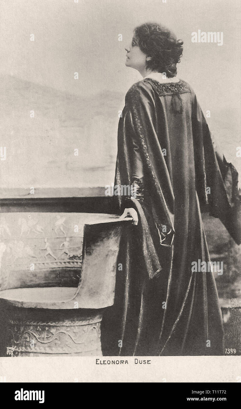 Promotional photography of Eleonora Duse - Silent movie era Stock Photo ...
