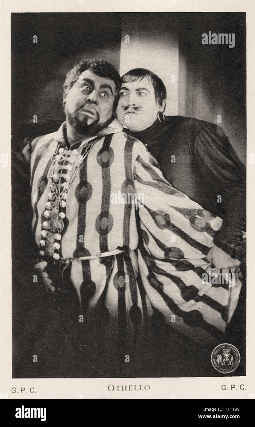 Promotional photography of Emil Jannings and Werner Krauss in Othello ...