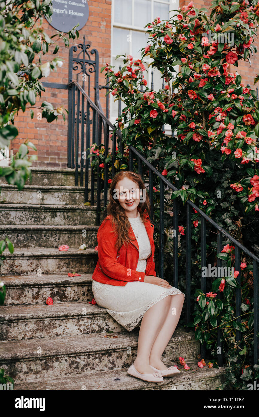Lady stairs house hi-res stock photography and images - Alamy