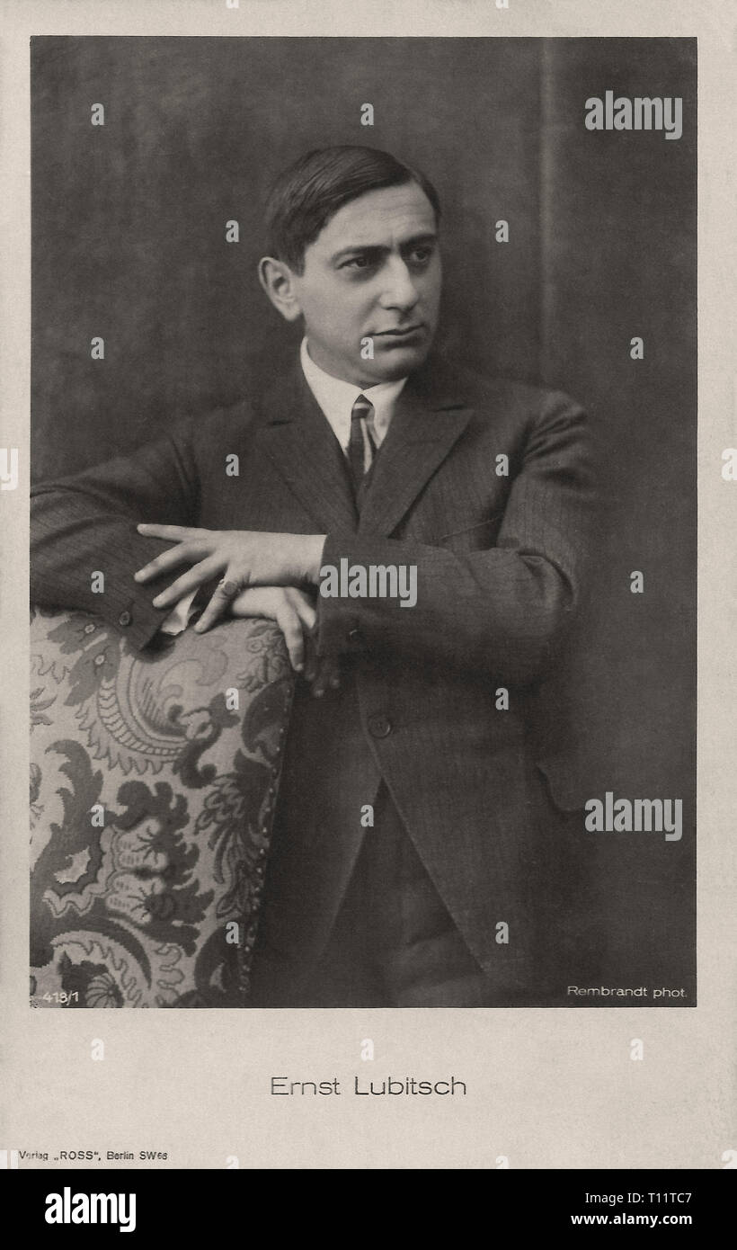 Promotional photography of Ernst Lubitsch - Silent movie era Stock ...