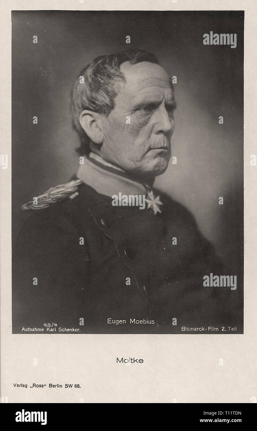 Promotional photography of Eugen Moebius as Moltke in Bismarck-Film ...