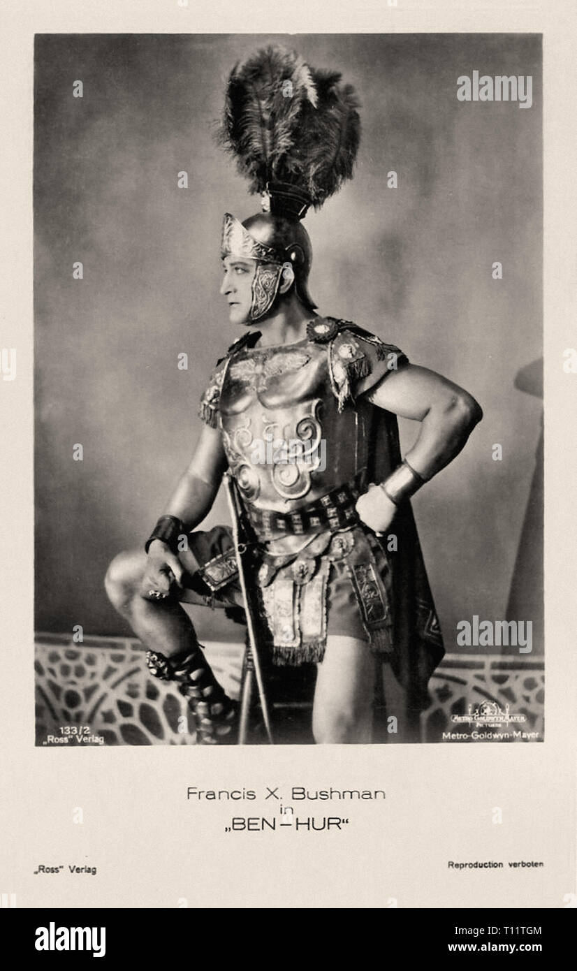 Promotional photography of Francis X. Bushman in Ben-Hur - Silent movie ...
