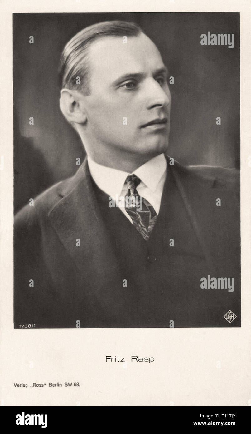 Promotional photography of Fritz Rasp - Silent movie era Stock Photo ...