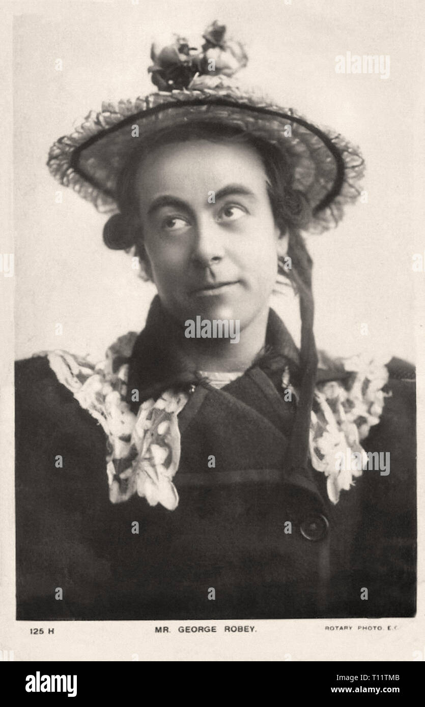 Promotional photography of George Robey - Silent movie era Stock Photo ...