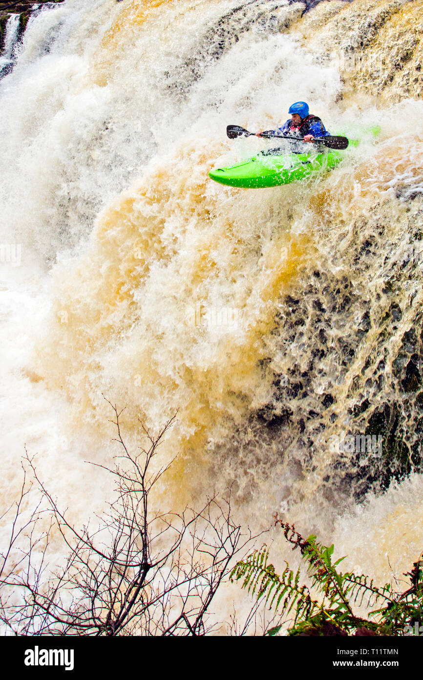 Great Britain, Brecon Beacons National Park, Ystradfellte. Extreme ...