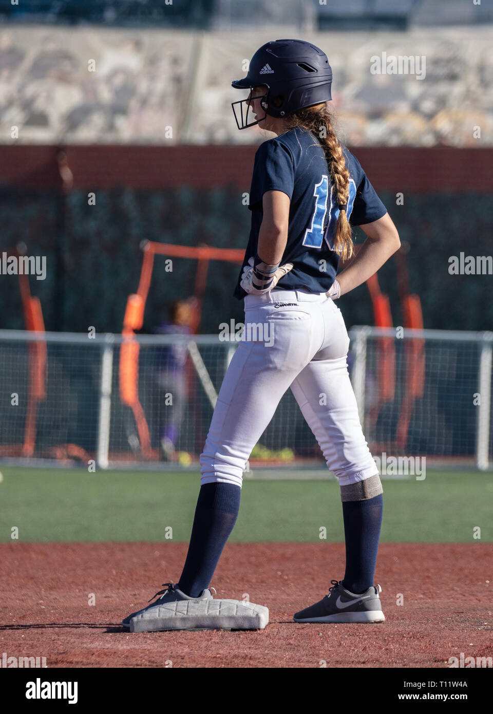 Softball action with Anderson vs. Pleasant Valley High School in ...