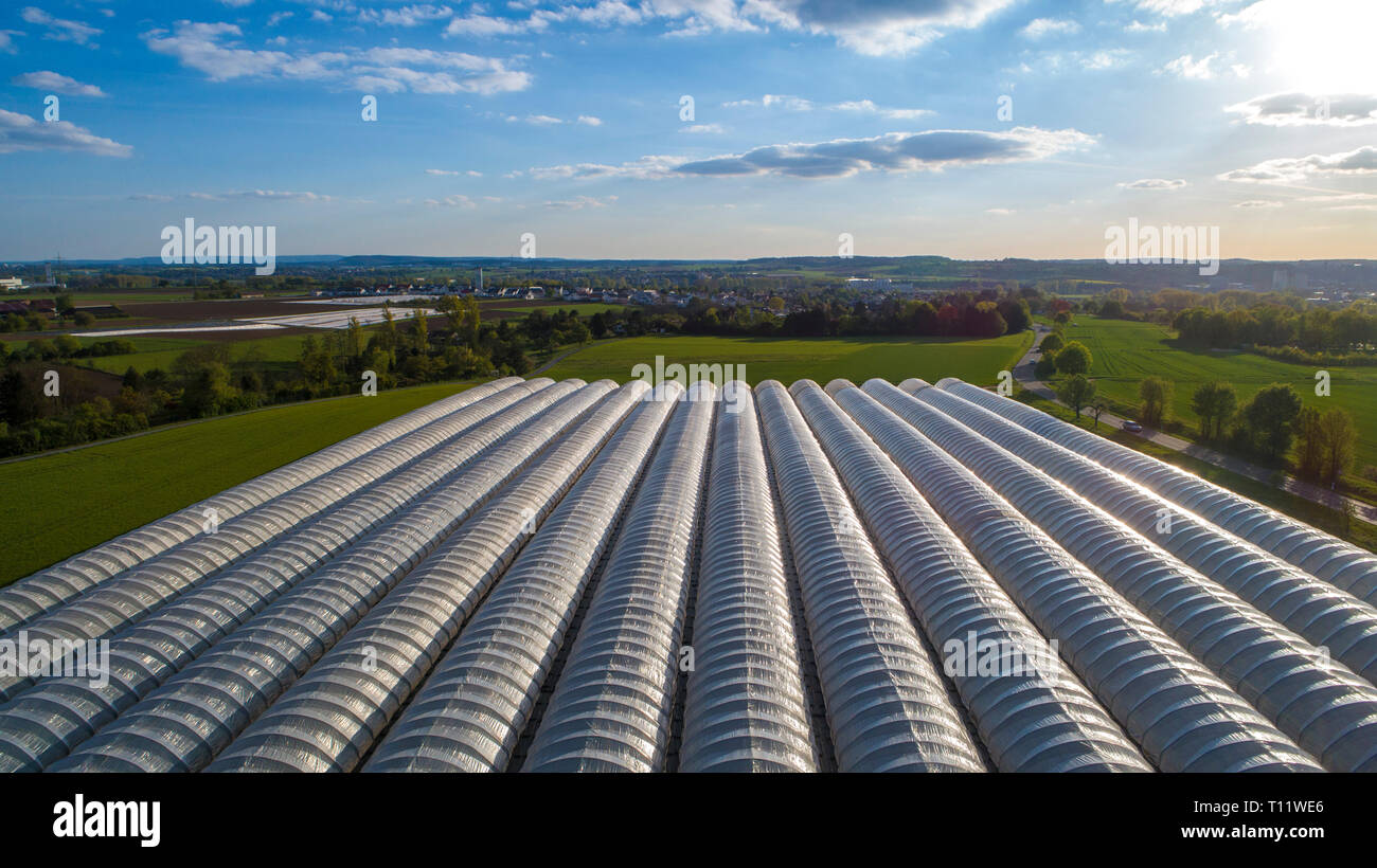 Industry Aerial Landscape Greenhouses High Resolution Stock Photography ...