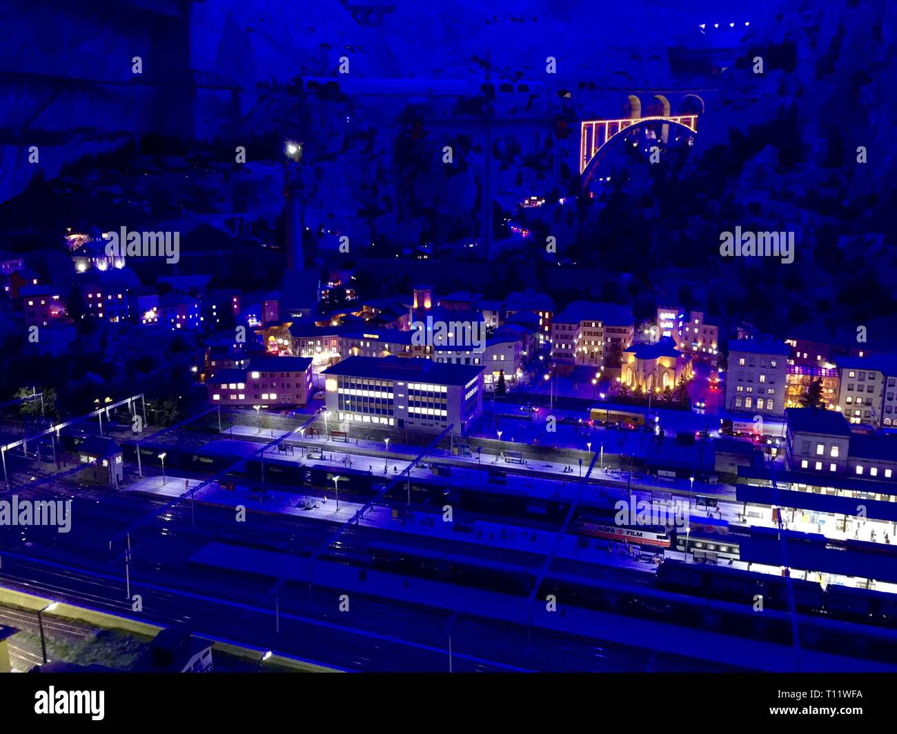 A small close up of a scene from the miniature wonderland Hamburg Stock ...