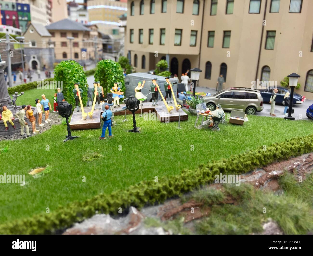 A small close up of a scene from the miniature wonderland Hamburg Stock ...