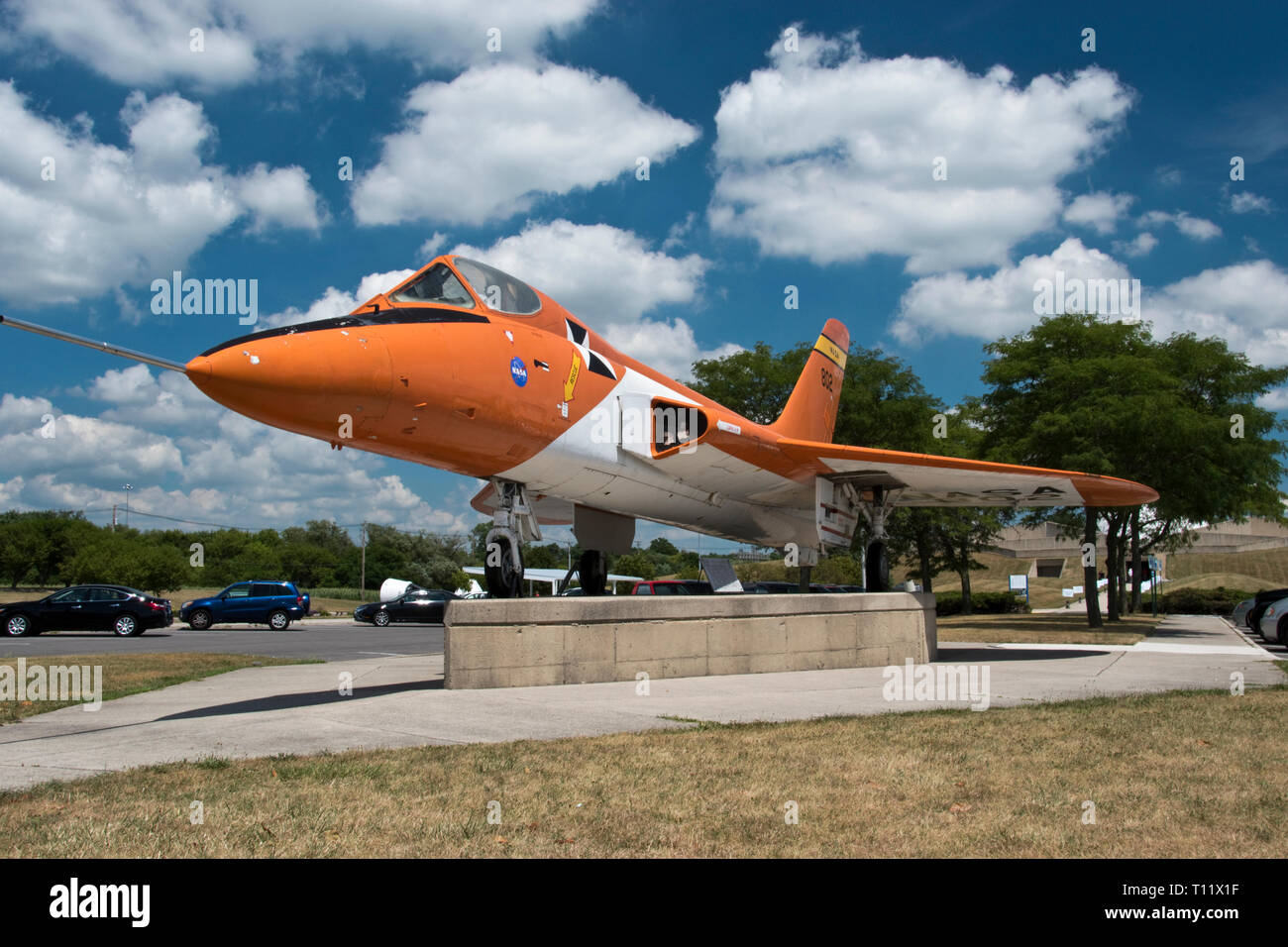 A Douglas F5D Skylancer, a jet fighter flown by Apollo astronaut Neil ...