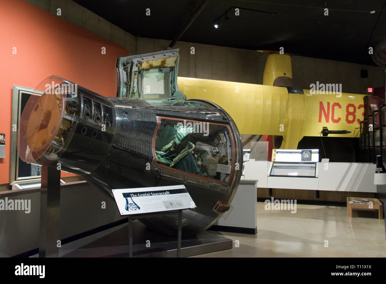 The Gemini 8 spacecraft flown by Apollo astronaut Neil Armstrong, and ...