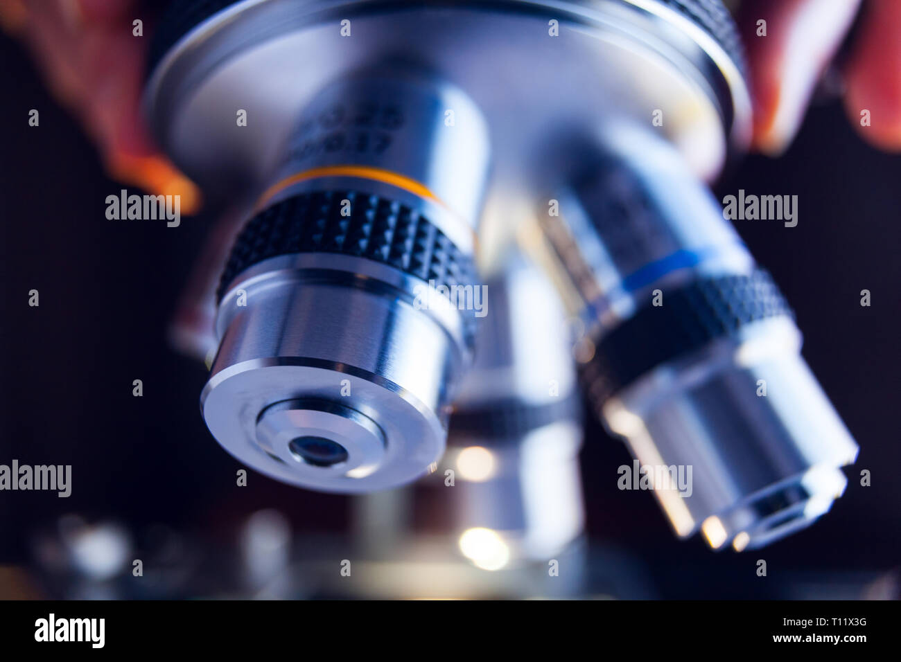 Laboratory Equipment - Optical Microscope. Photo of a medical ...