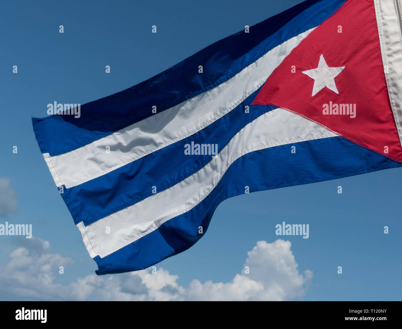 Caribbean waving national flag hi-res stock photography and images - Alamy