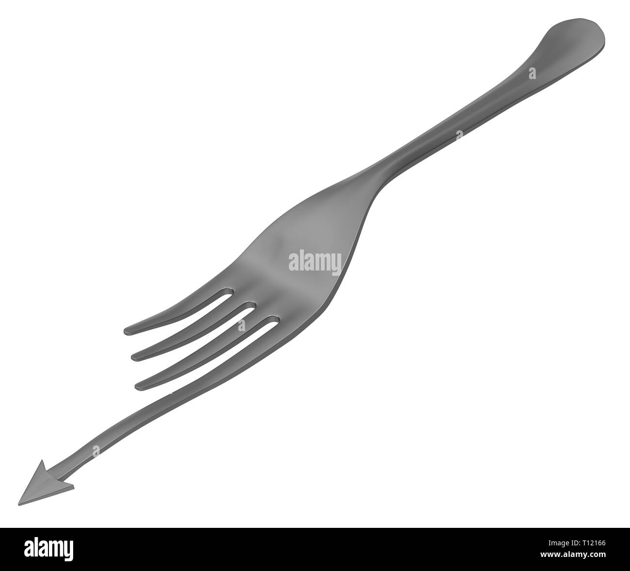 3d rendering metal arrow Black and White Stock Photos & Images - Alamy