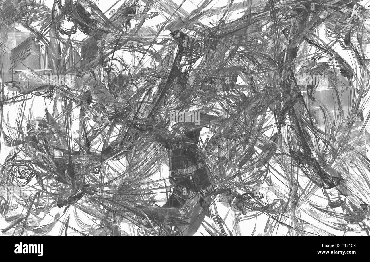 Grey streaks chaos special effect abstract, texture background ...