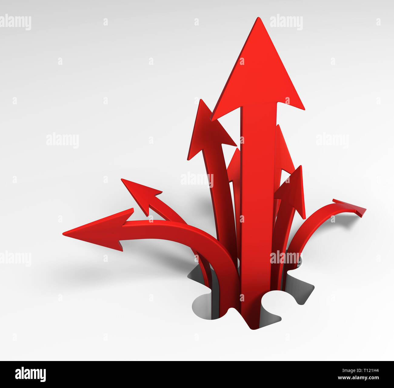 Missing red arrow hi-res stock photography and images - Alamy