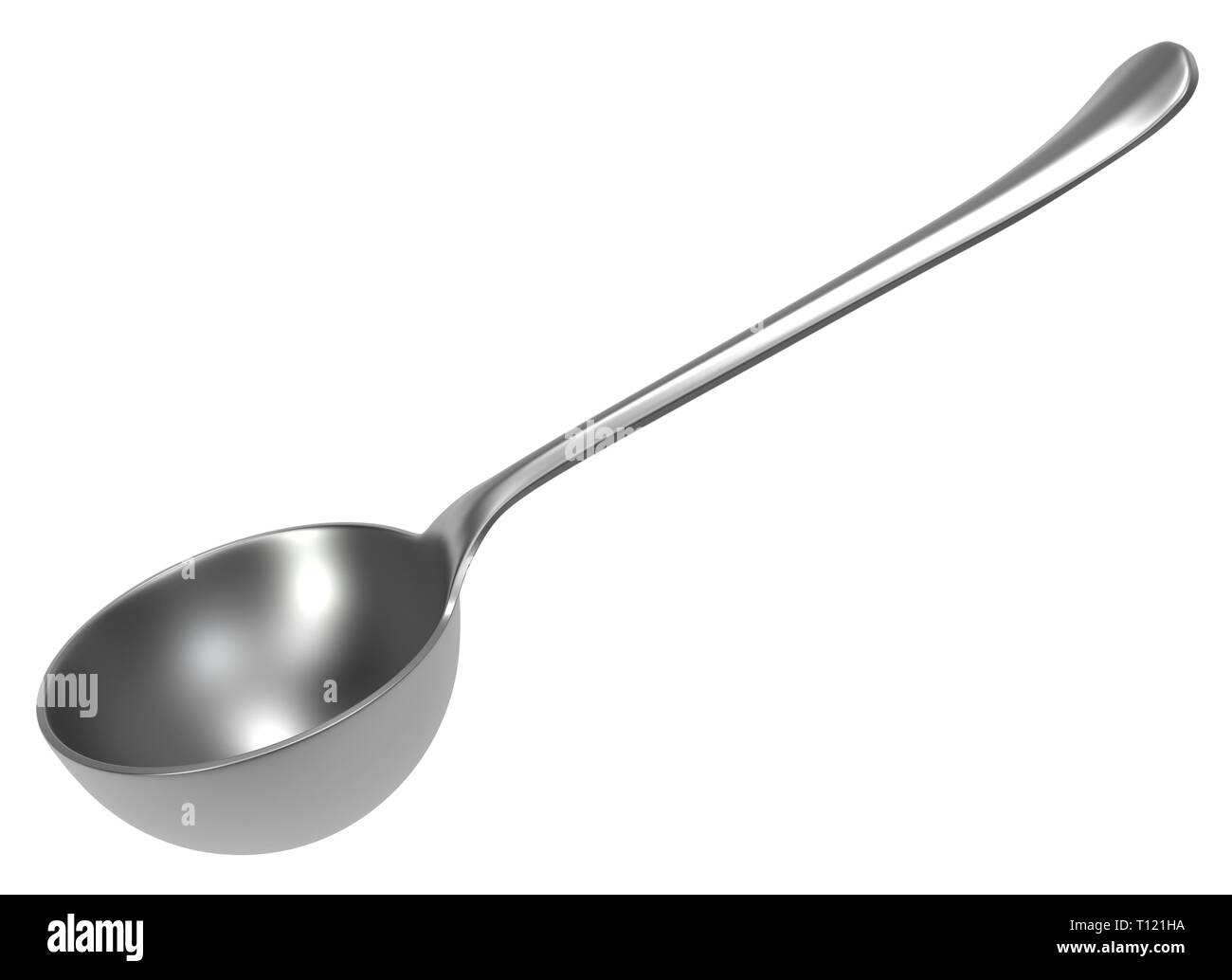 Ladle metal, 3d illustration, horizontal, isolated, over white Stock ...