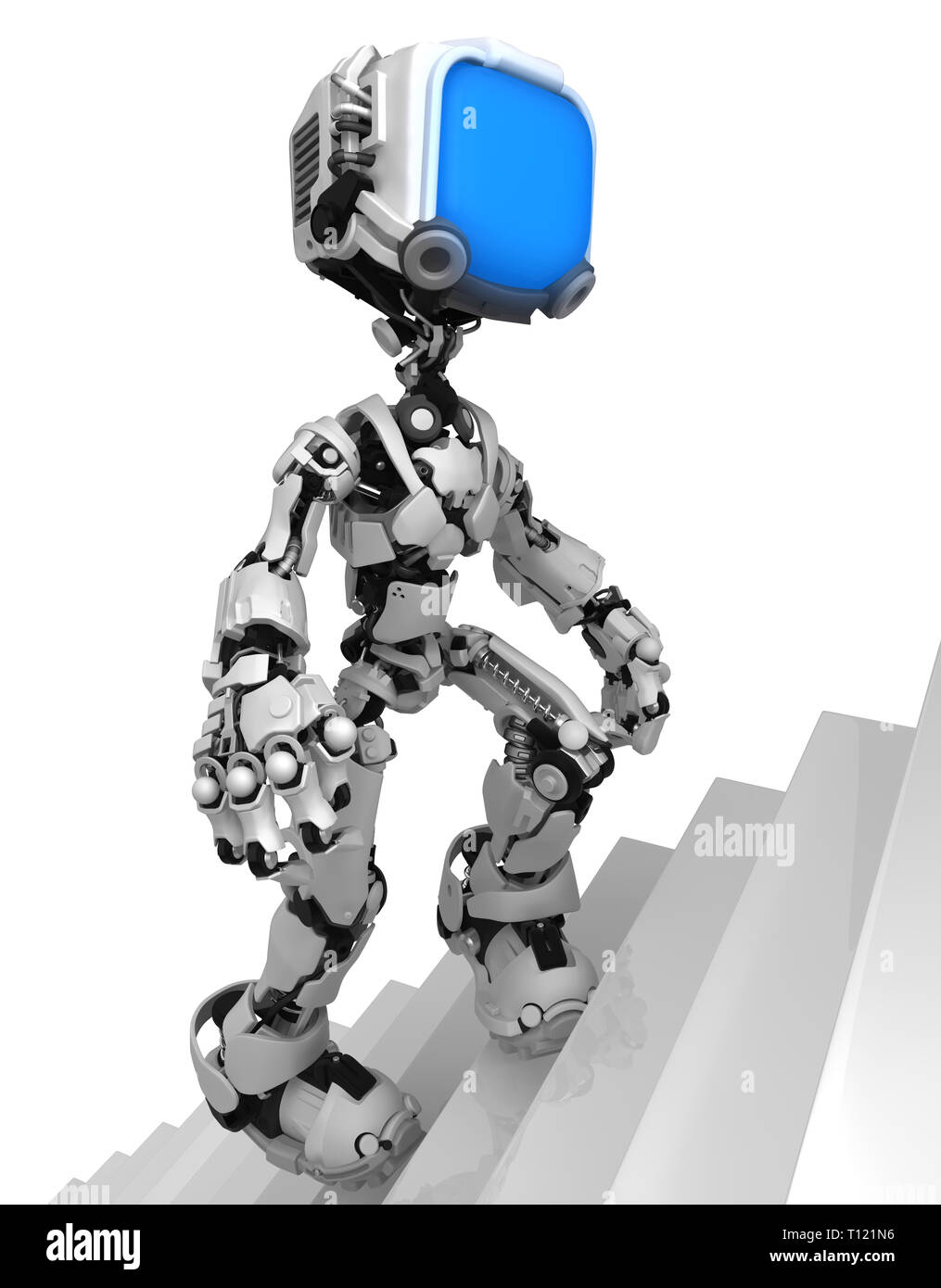 Figure going up stairs hi-res stock photography and images - Alamy