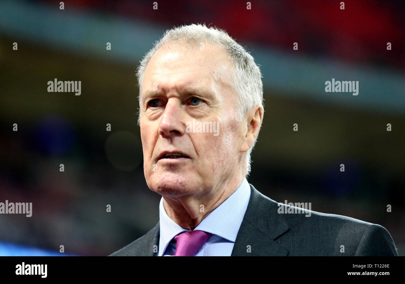 Former footballer Geoff Hurst during the UEFA Euro 2020 Qualifying ...