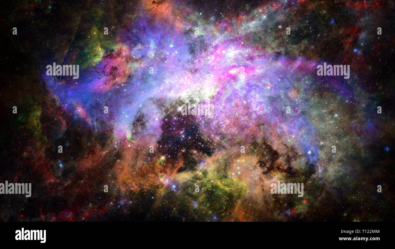 Nebula in space. Spiral galaxy background. Elements of this image ...