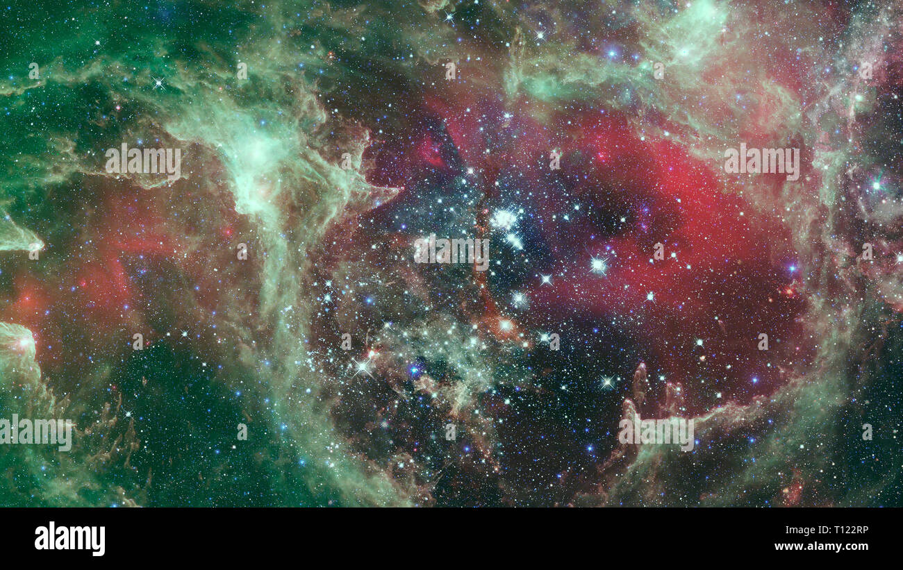 Dark nebula and stars in space. Starry sky. Elements of this image ...