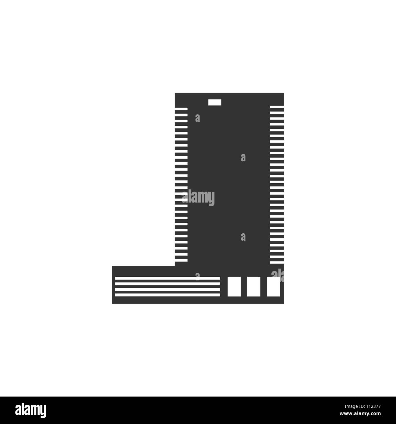 vector building icon - illustration construction flat icon - icon logo ...