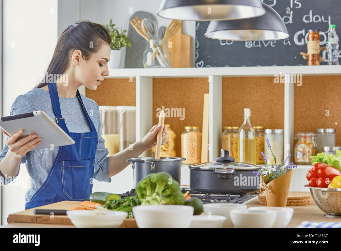 Touchscreen kitchen hi-res stock photography and images - Alamy